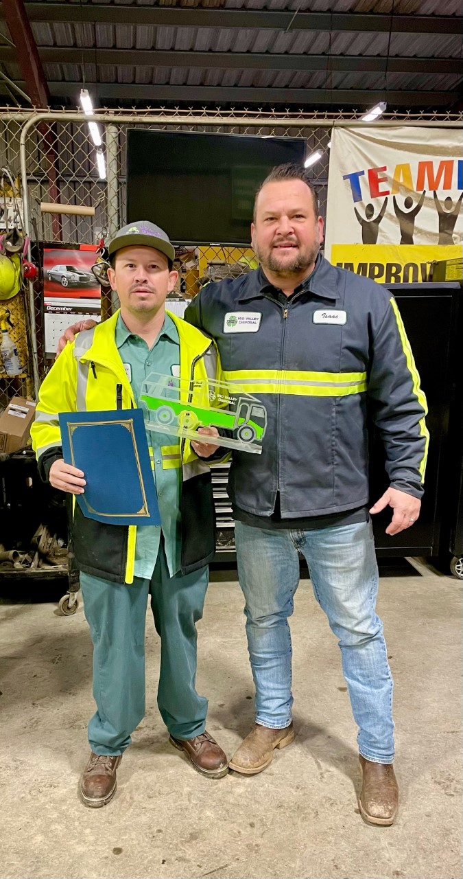2022 Driver of the Year Award Recipients - Mid Valley Disposal